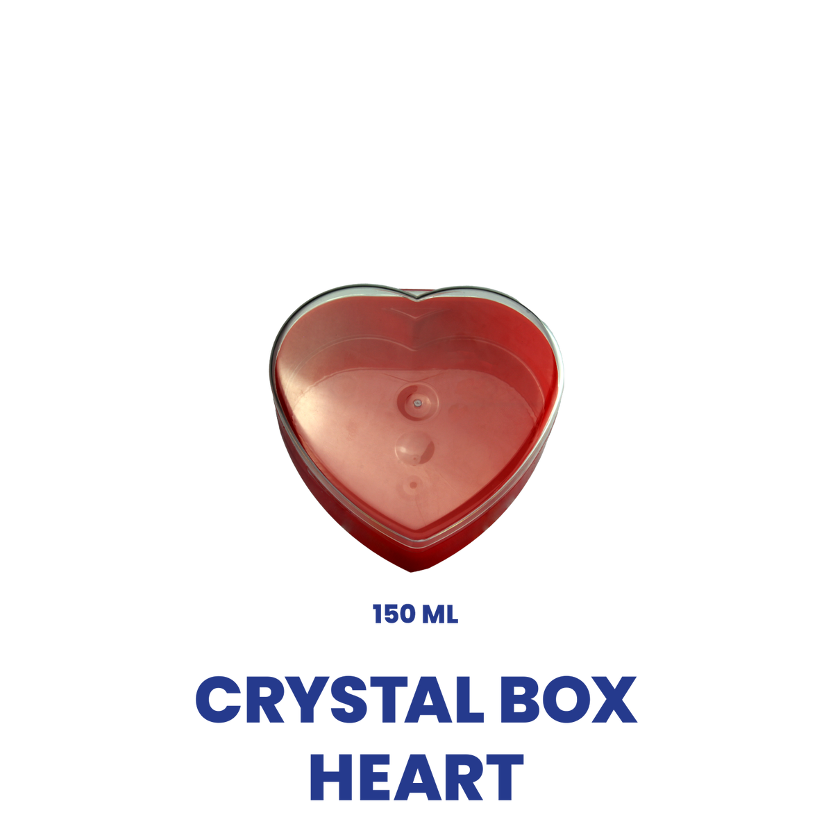 Crystal Heart Shape Red – donewellplastics