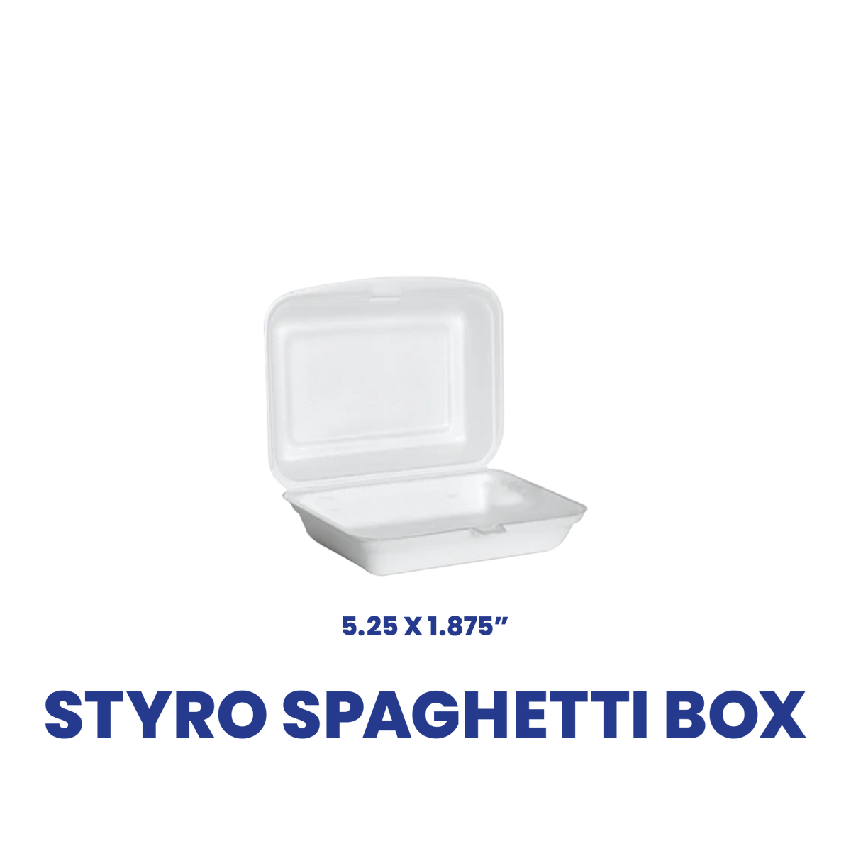 Styrofoam Spaghetti Box – donewellplastics