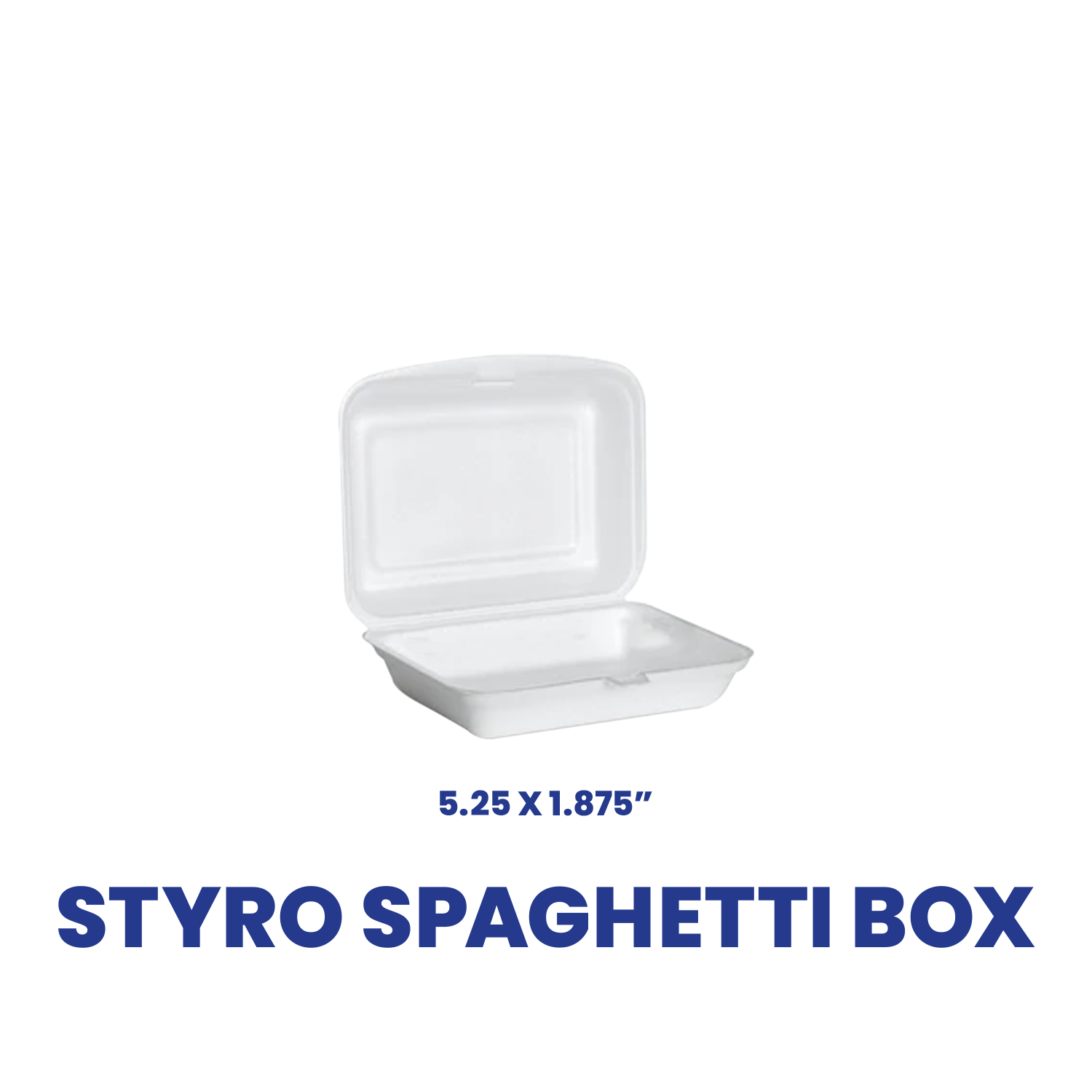 Styrofoam Spaghetti Box – donewellplastics