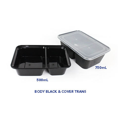 Microwavable Rectangle Flat Lid with Division – donewellplastics