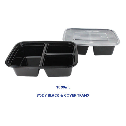 Microwavable Rectangle Flat Lid with Division – donewellplastics