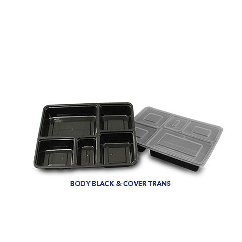 Microwavable Rectangle Flat Lid with Division – donewellplastics