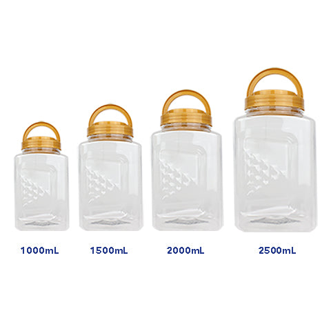 Grip Square Handle Jar – donewellplastics